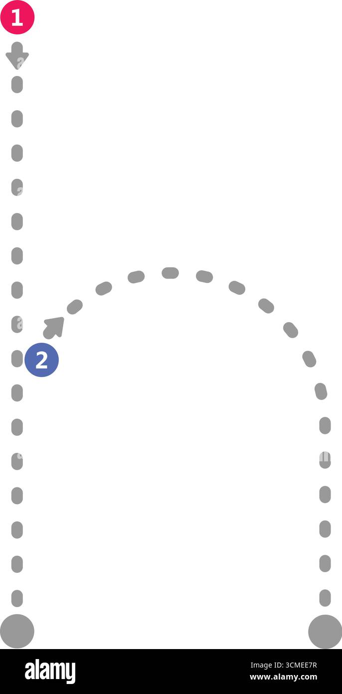 Tracing alphabet letter h lowercase prewriting dotted line element for ...