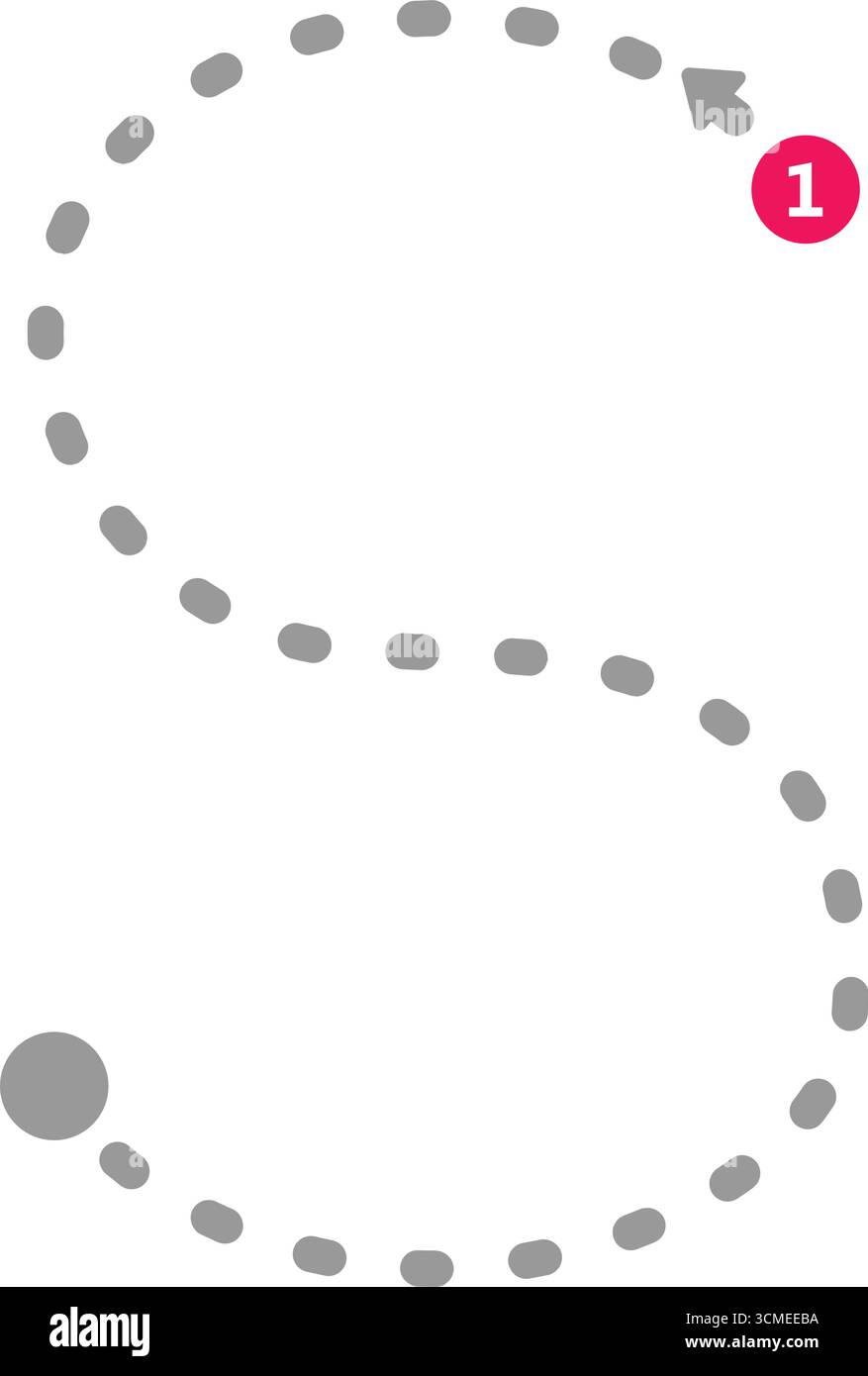 Tracing alphabet letter s lowercase prewriting dotted line element for ...