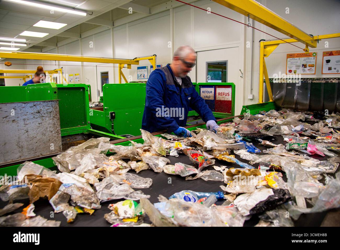 Citeo and Suez's plastic packaging sorting facility in Epinal, Vosges ...