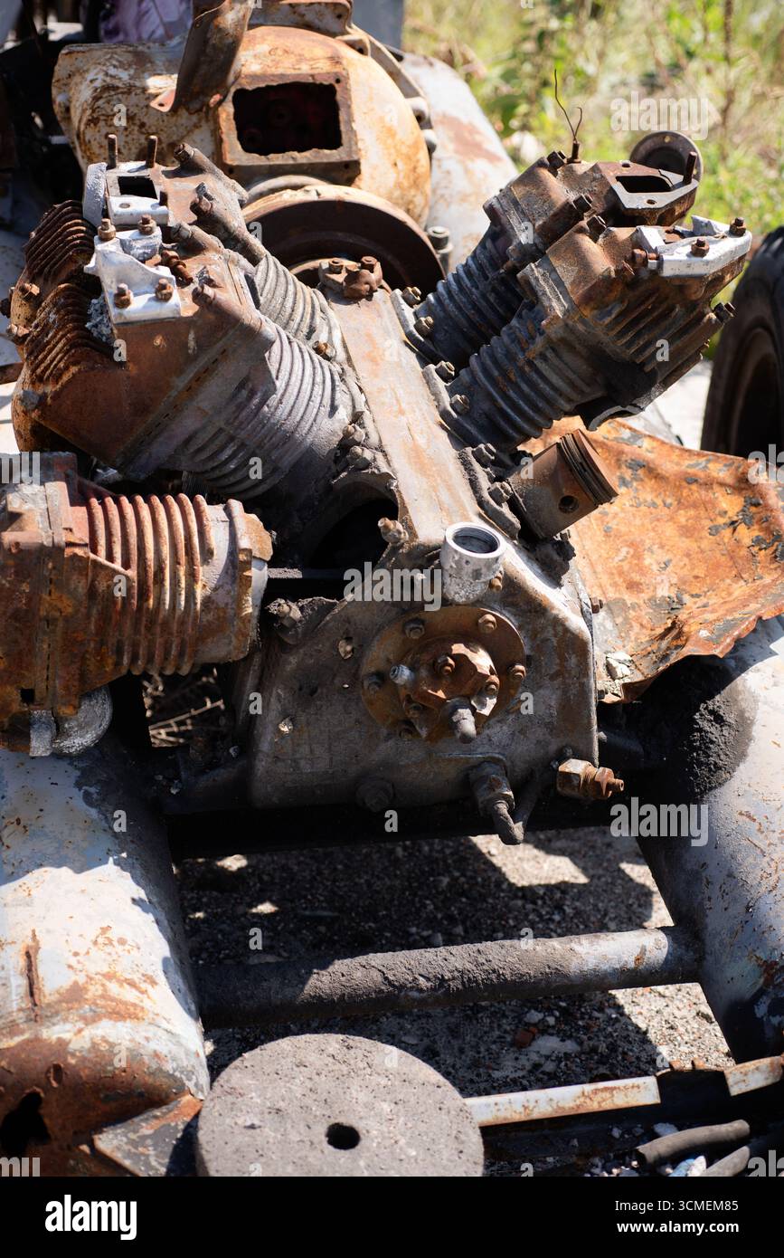 Old rusty engine from hi-res stock photography and images - Alamy