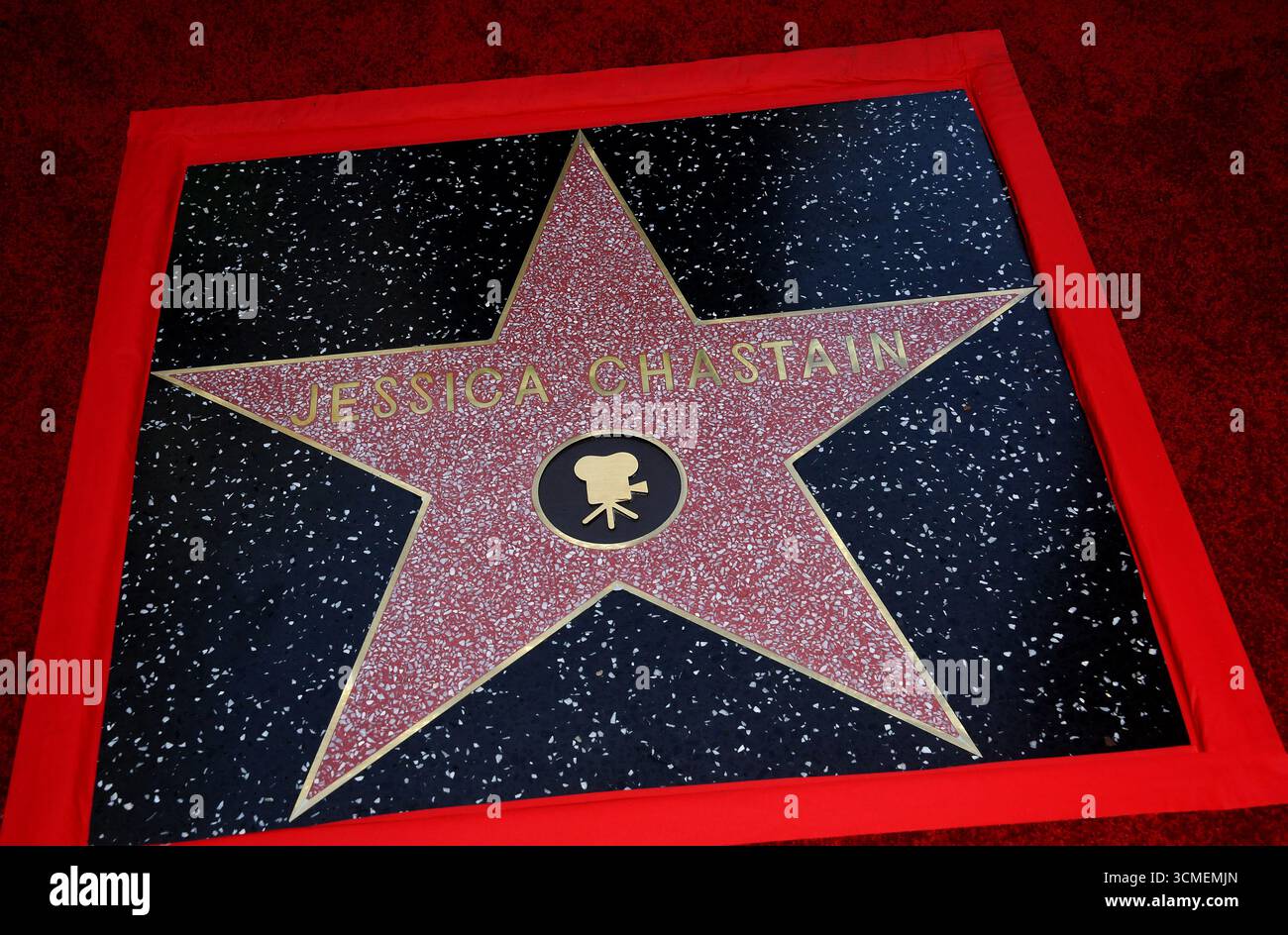 Actress Jessica Chastain's Star on the Hollywood Walk Of Fame on ...