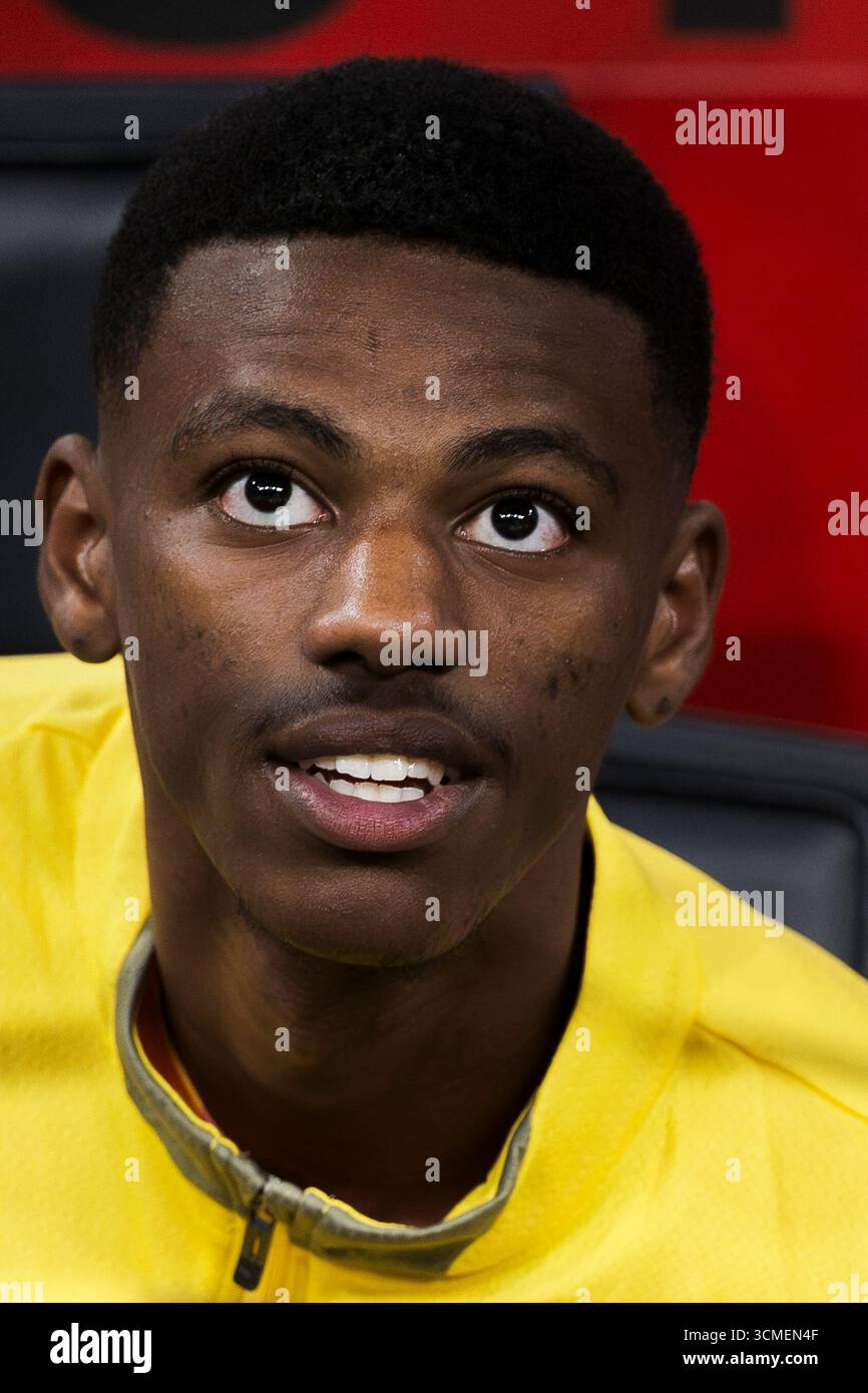 Cheveyo Balentien of AC Milan looks on prior to the Serie A football ...