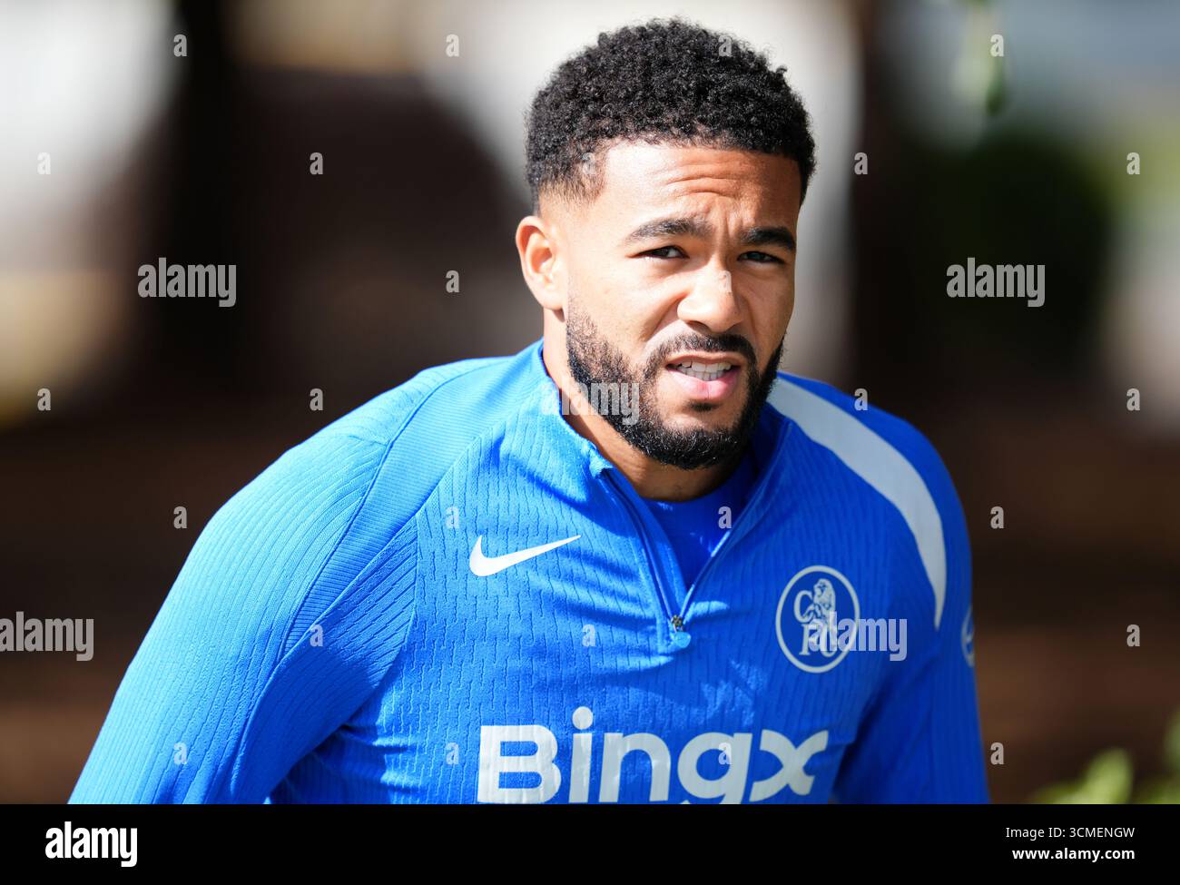 Chelsea's Reece James during a training session at Cobham Training ...