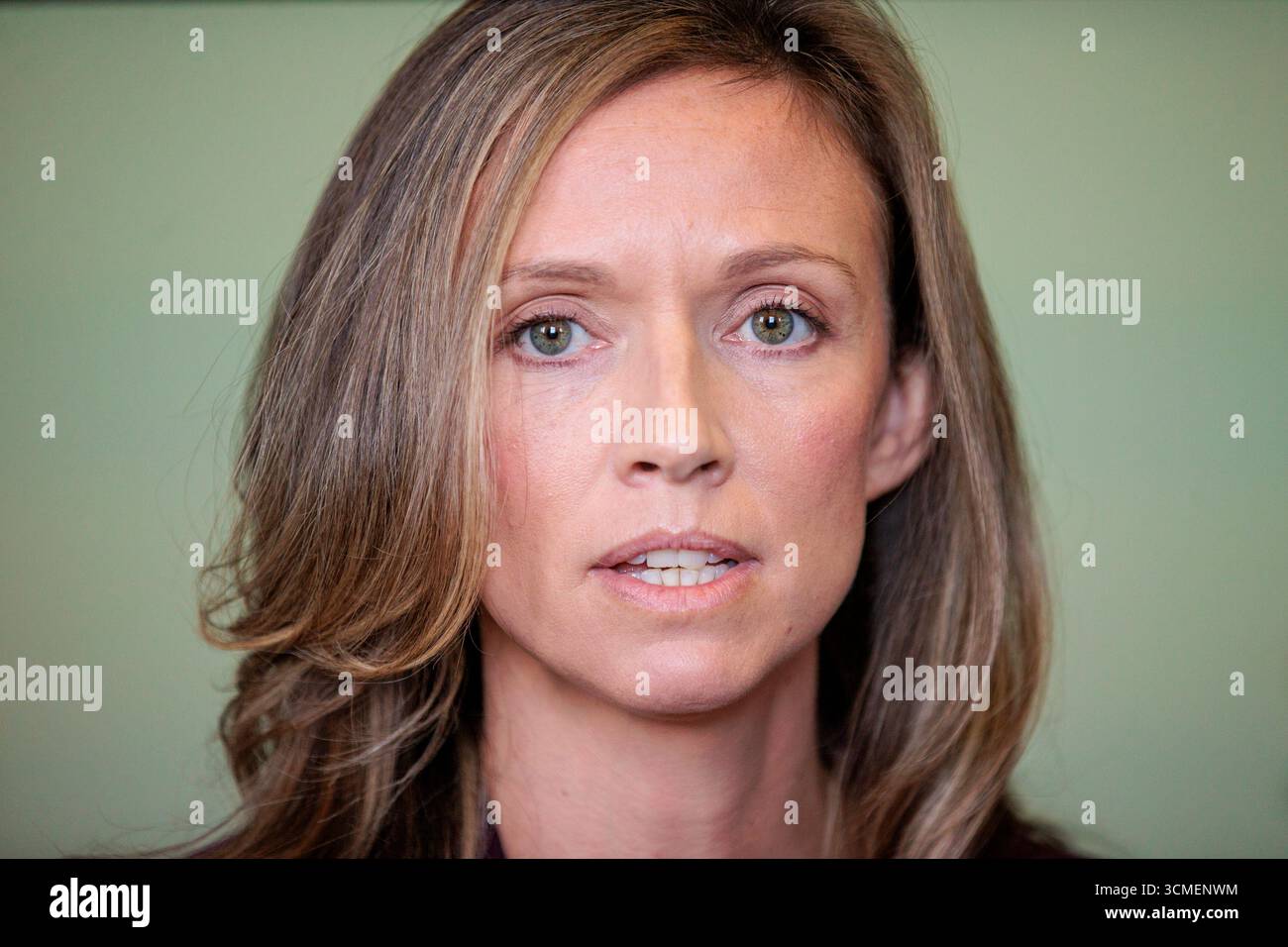Social Democrats leader Holly Cairns speaks to the media during a think-in, at The Irish ...