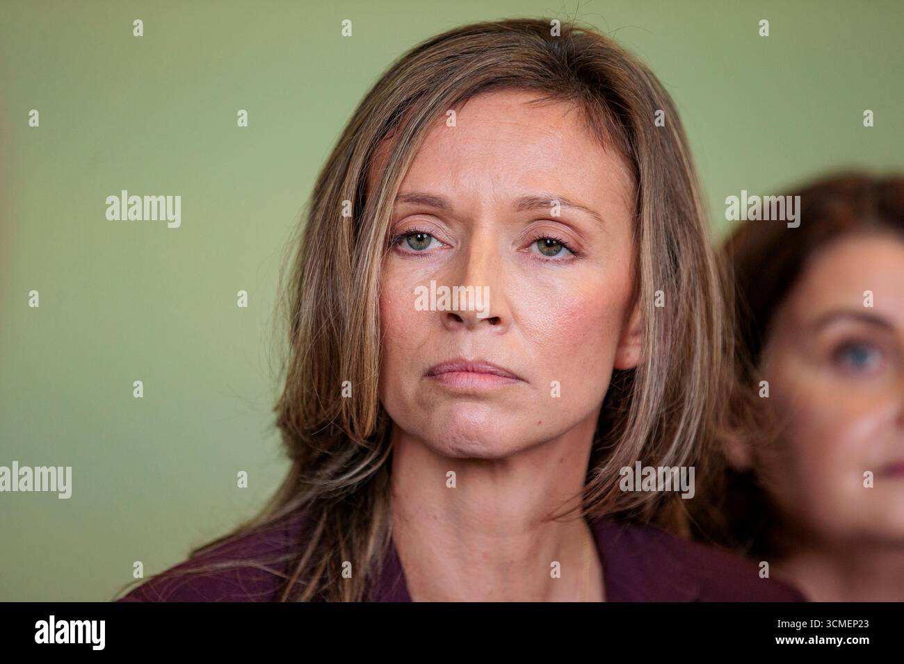 Social Democrats leader Holly Cairns speaks to the media during a think ...