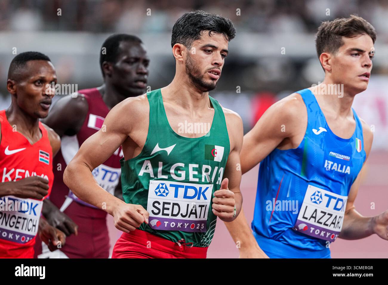 TOKYO, JAPAN - SEPTEMBER 16: Djamel Sedjati of Algeria competing during the Men's 800m on day ...