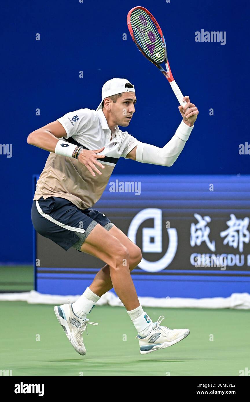 Chengdu, China PR. 16 September, 2025. Alejandro Tabilo during the Day ...