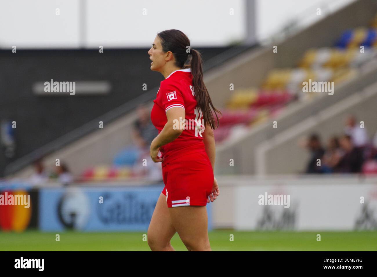York, England, 23 August 2025. Julia Schell playing for Canada against ...