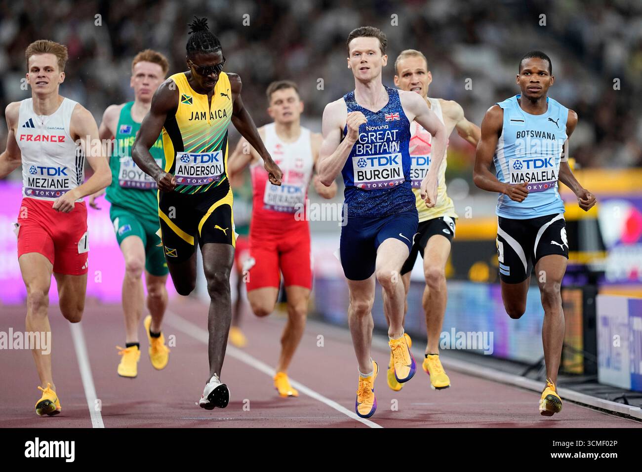 France's Yanis Meziane, Jamaica's Navasky Anderson, Britain's Max ...