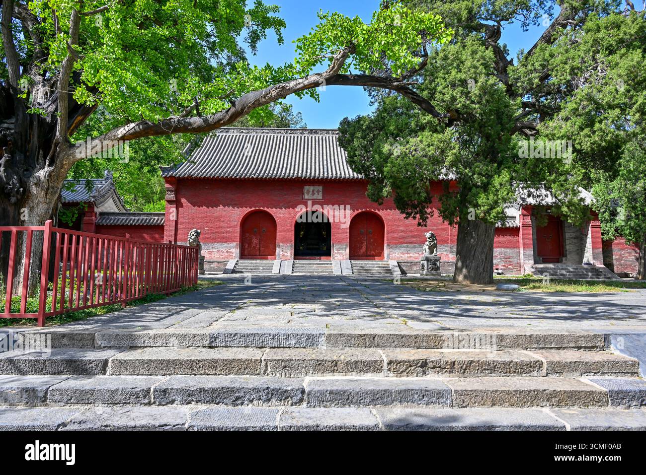 The four major temples of mount song hi-res stock photography and ...