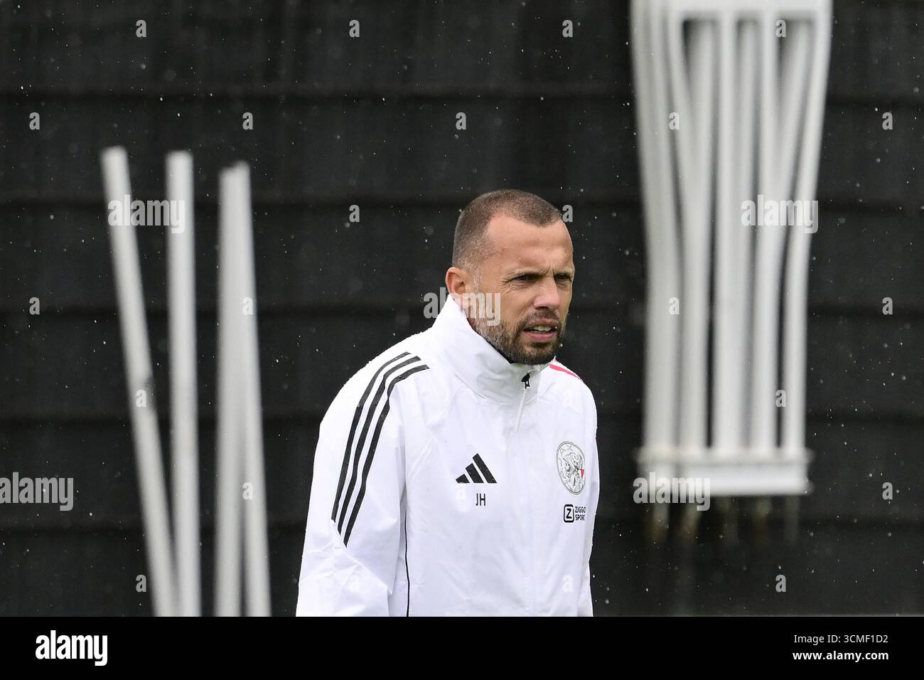 AMSTERDAM - Ajax coach Johnny Heitinga during a training session at De ...