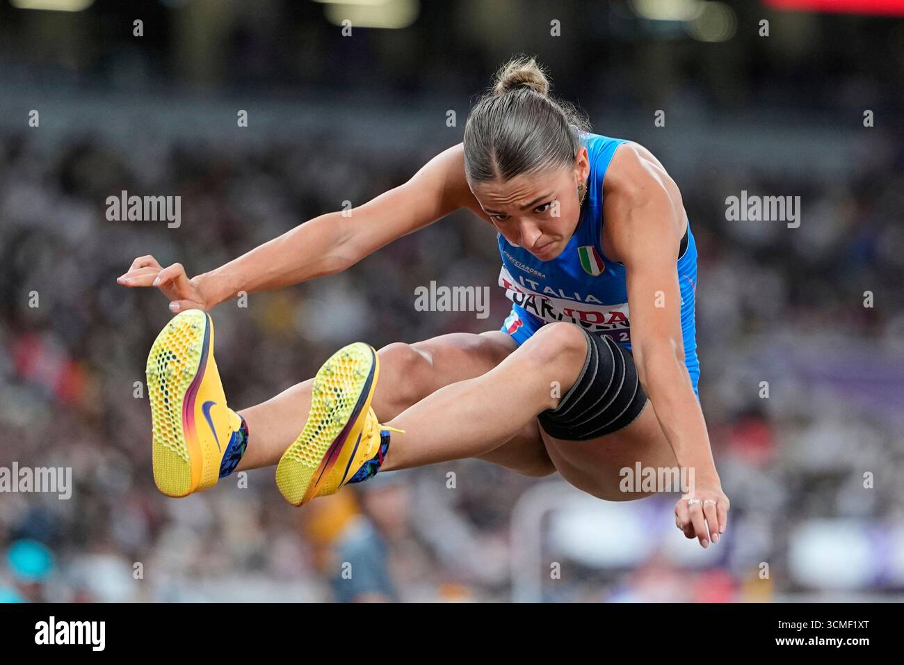 Italy's Erika Giorgia Anoeta Saraceni competes in the women's triple ...