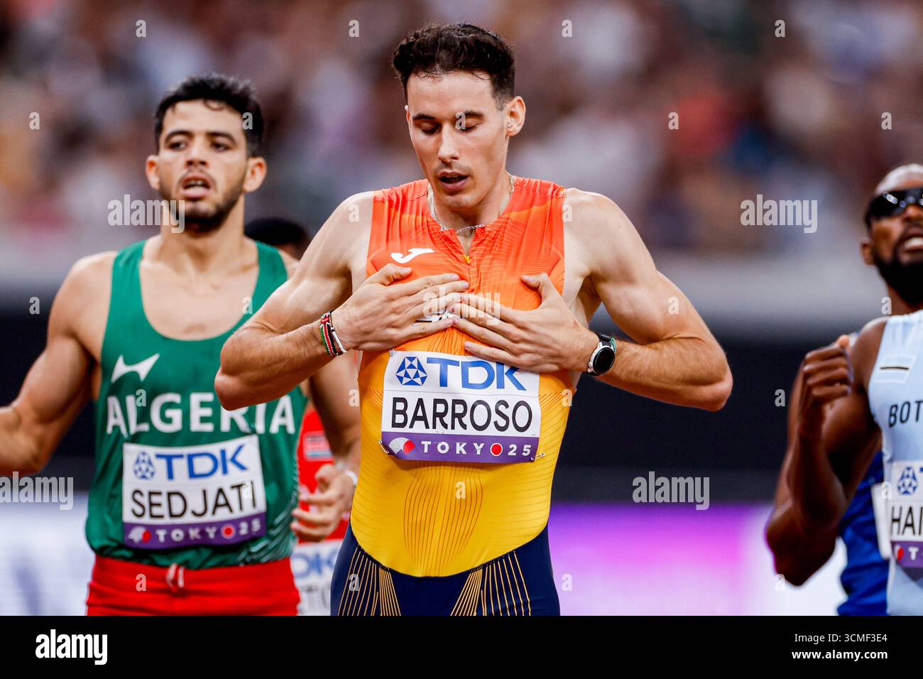 David Barroso of Spain competing in the Men's 800 Metres during World ...