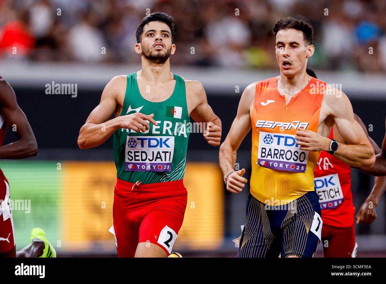 Djamel Sedjati of Algeria competing in the Men's 800 Metres during ...