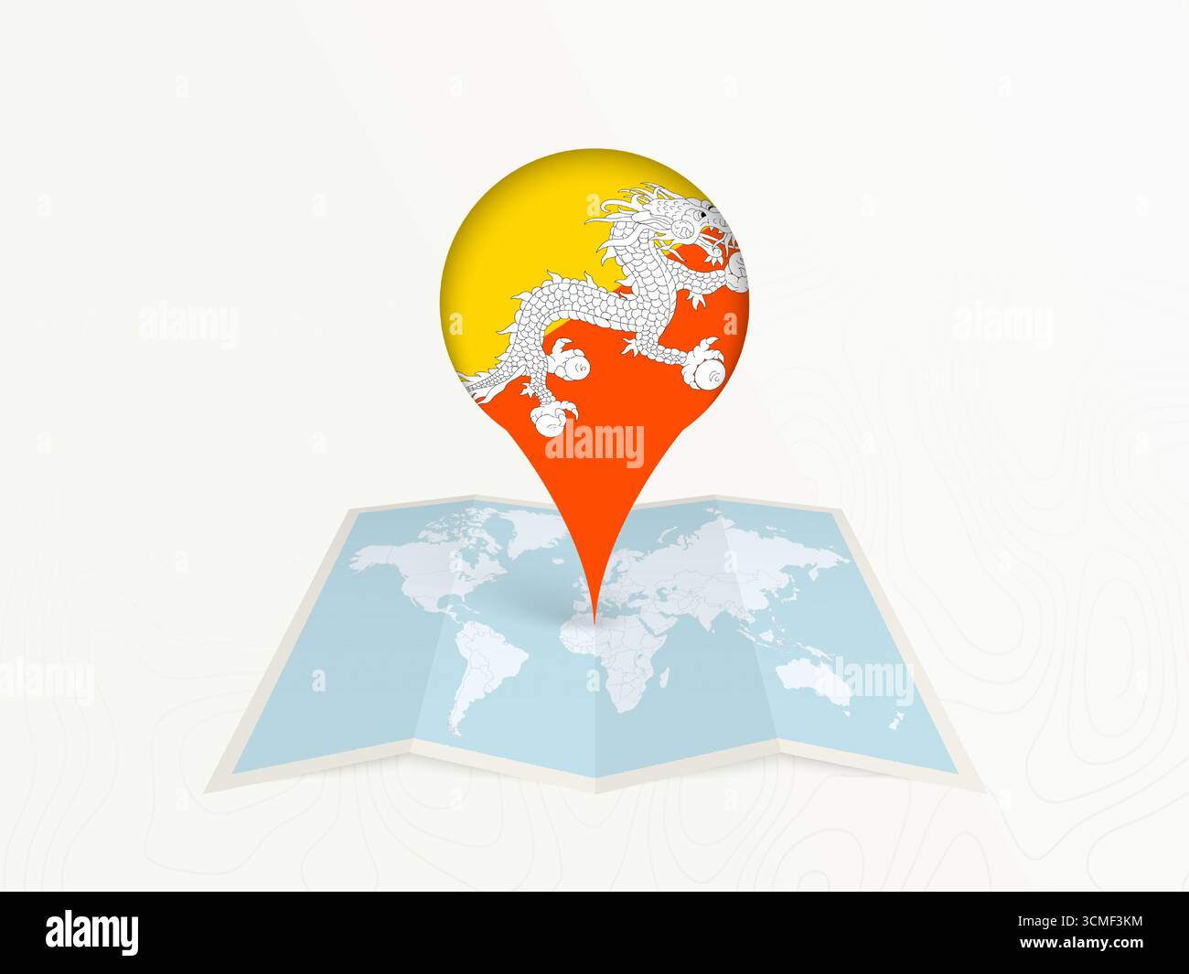 Bhutan travel destination Stock Vector Images - Alamy