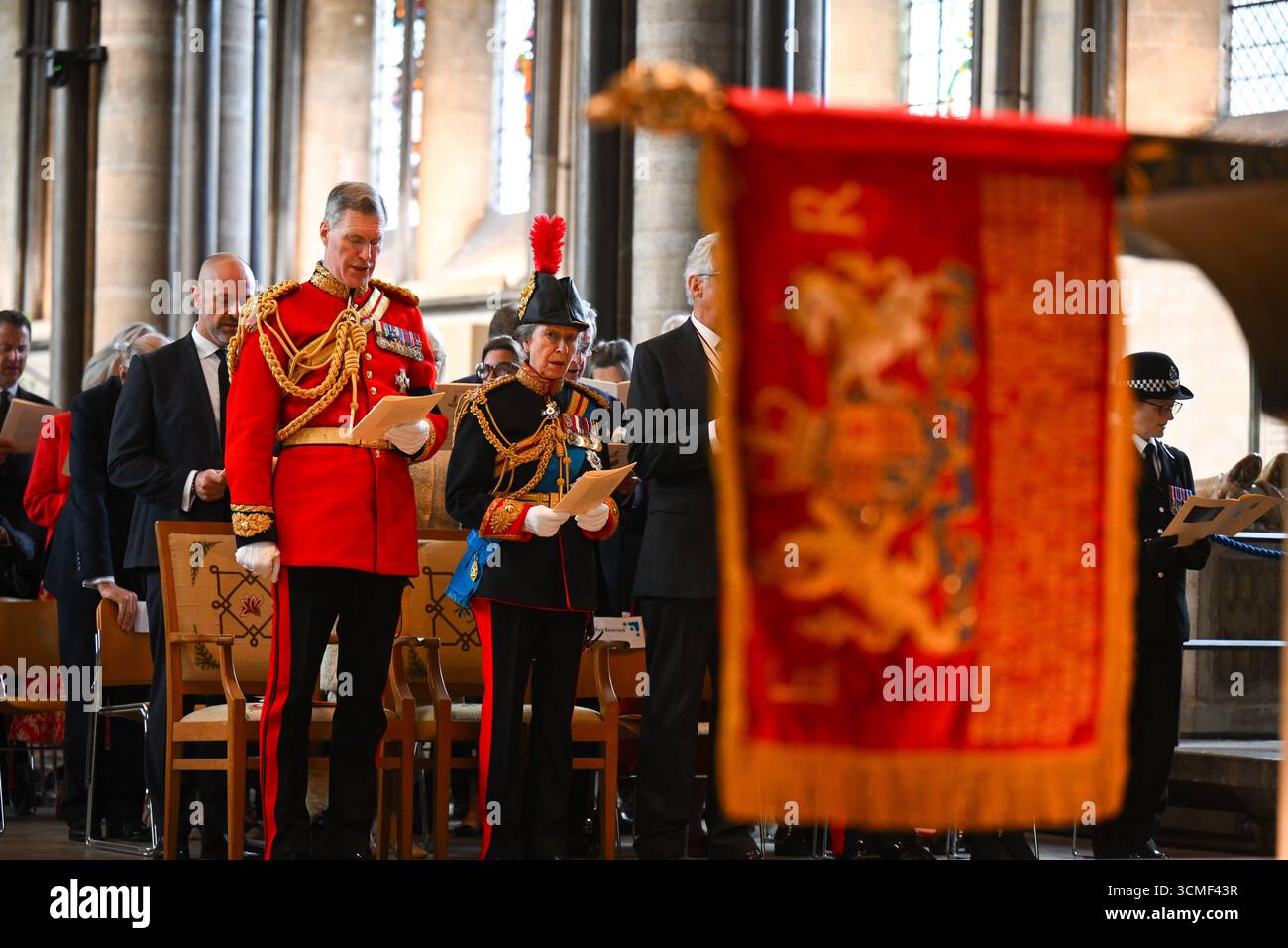 Salisbury, UK, 16th Sep 2025. The Princes Royal Attends Laying Up Of ...