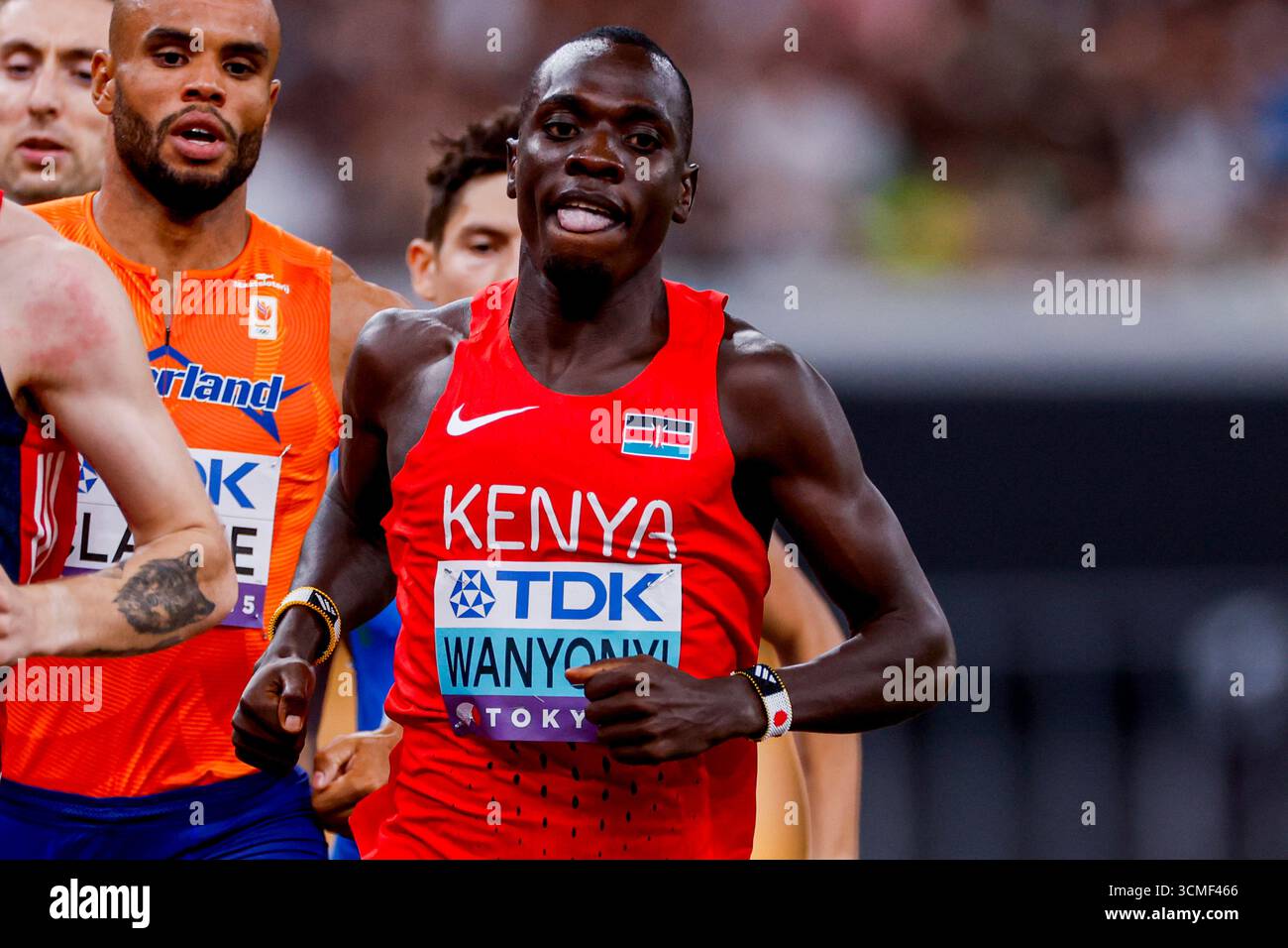 Emmanuel Wanyonyi of Kenya competing in the Men's 800 Metres during ...