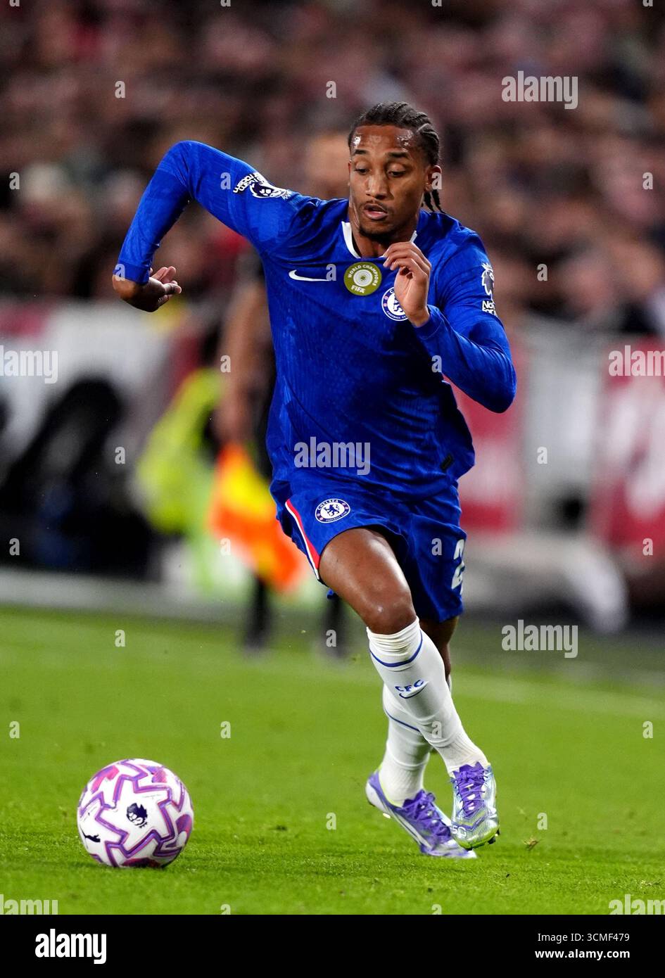 Chelsea’s Joao Pedro during the Premier League match at the Gtech ...