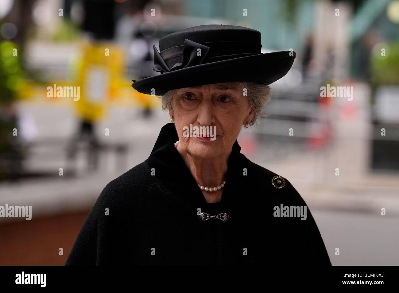 Lady Susan Hussey arriving for the Requiem Mass service for the Duchess ...