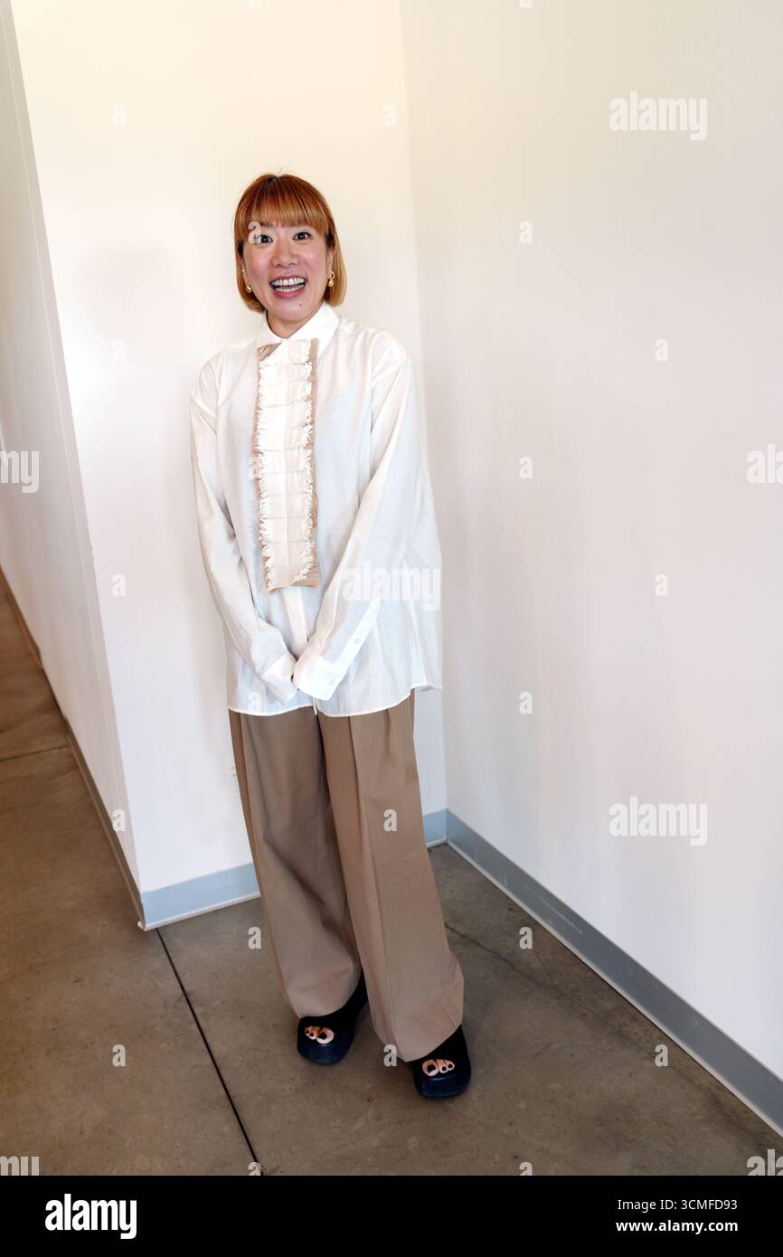 Milan, Preview of the Yuko Mohri Entanglements Exhibition at the Hangar Pirelli Bicocca ...