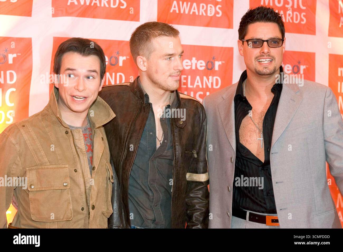 Stephen Gately and Keith Duffy at the Meteor Ireland Music Awards, The ...