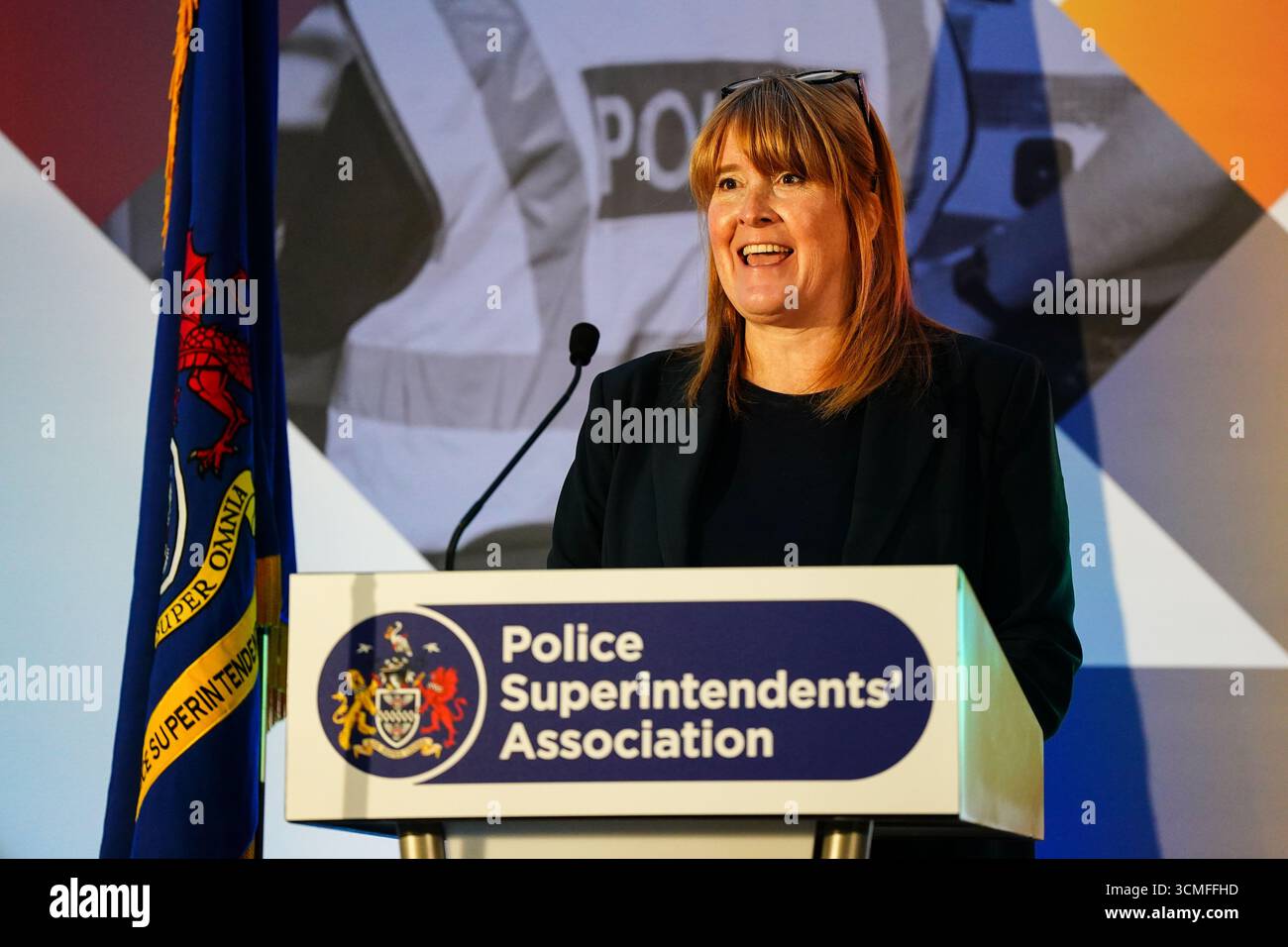 Minister of State for Policing and Crime Sarah Jones delivers a speech ...