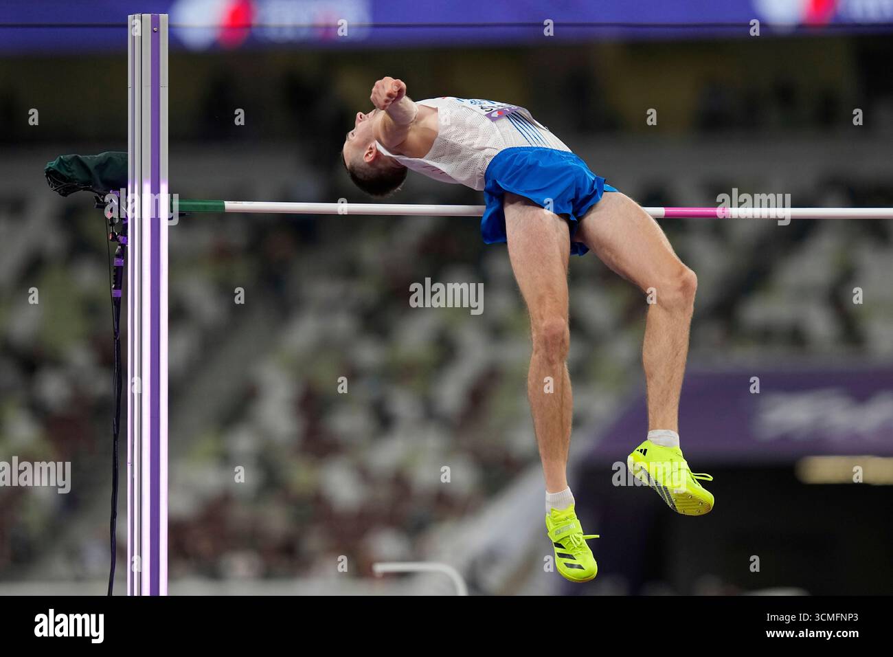 Czech Republic's Jan Stefela competes in the men's high jump final at ...