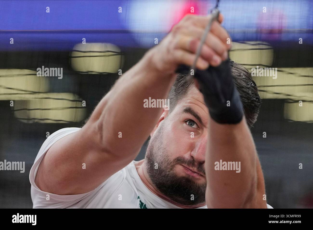 Hungary's Daniel Raba competes in the men's hammer throw final at the ...