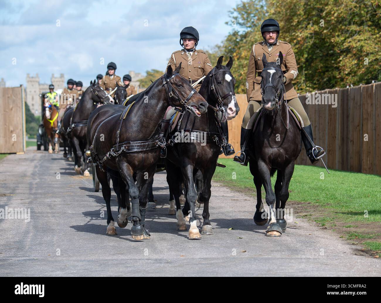 Windsor, Berkshire, UK. 16th September, 2025. The King’s Troop Royal ...