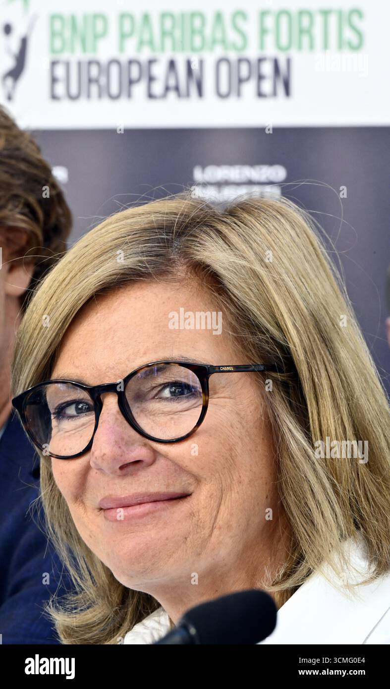 Sandra Wilikens pictured during a press conference of BNP Paribas ...