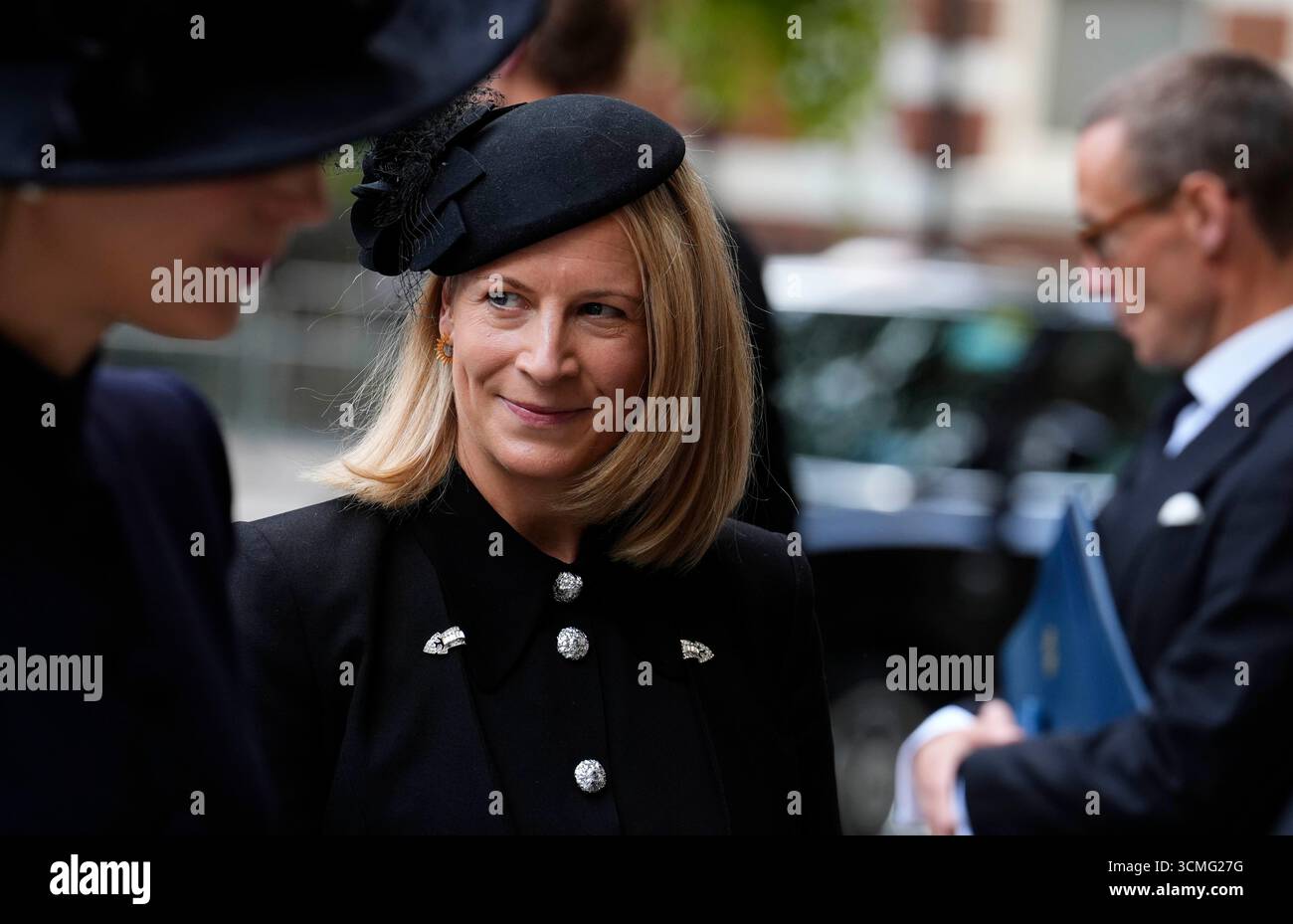 Lady Rose Gilman arriving for the Requiem Mass service for the Duchess ...