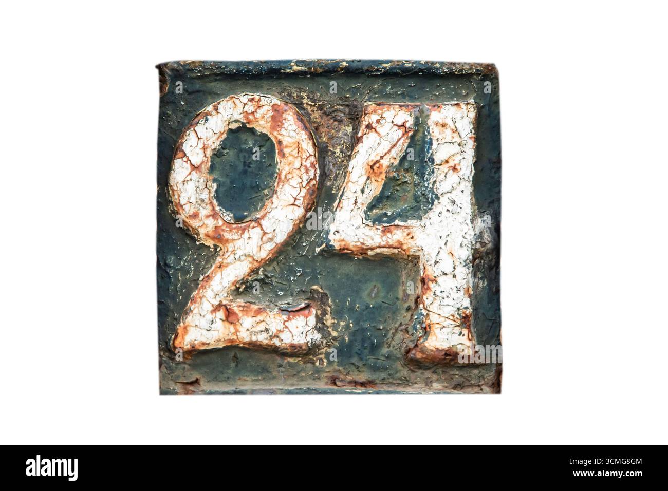 House number sign 24 Cut Out Stock Images & Pictures - Alamy