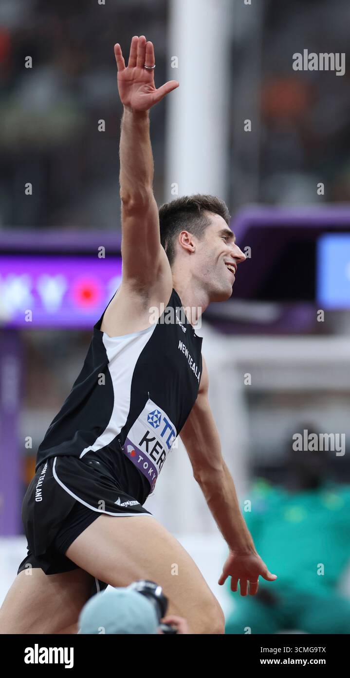 Hamish KERR of New Zealand reacts during Men's High Jump of the World ...