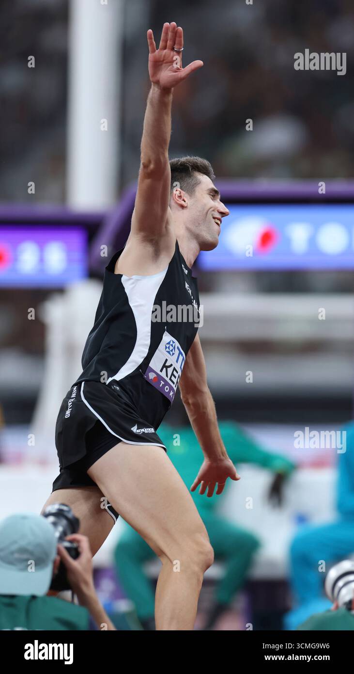Hamish KERR of New Zealand reacts during Men's High Jump of the World ...