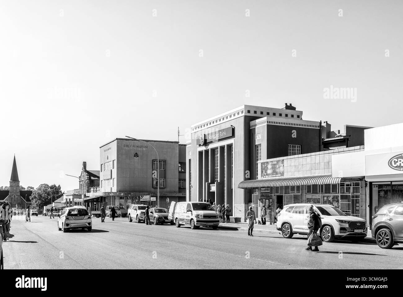 Heilbron, South Africa - May 26, 2025: A street scene, with businesses ...