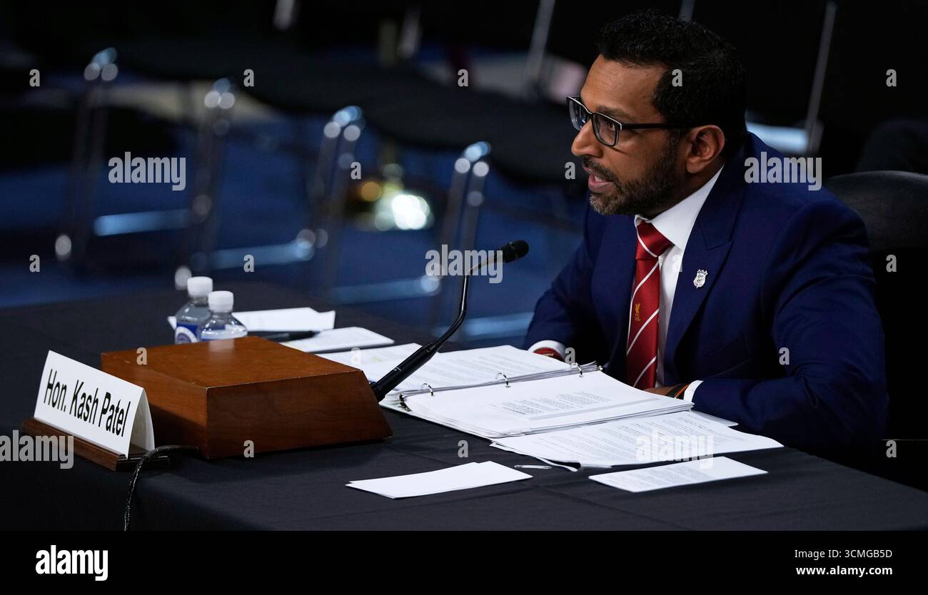 FBI Director Kash Patel appears before the Senate Judiciary Committee ...