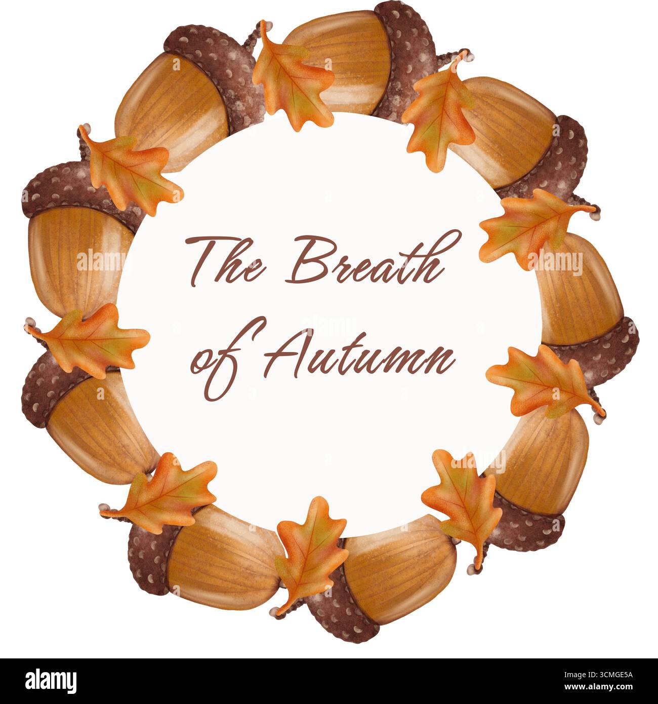 Autumn frame in circle Cut Out Stock Images & Pictures - Alamy