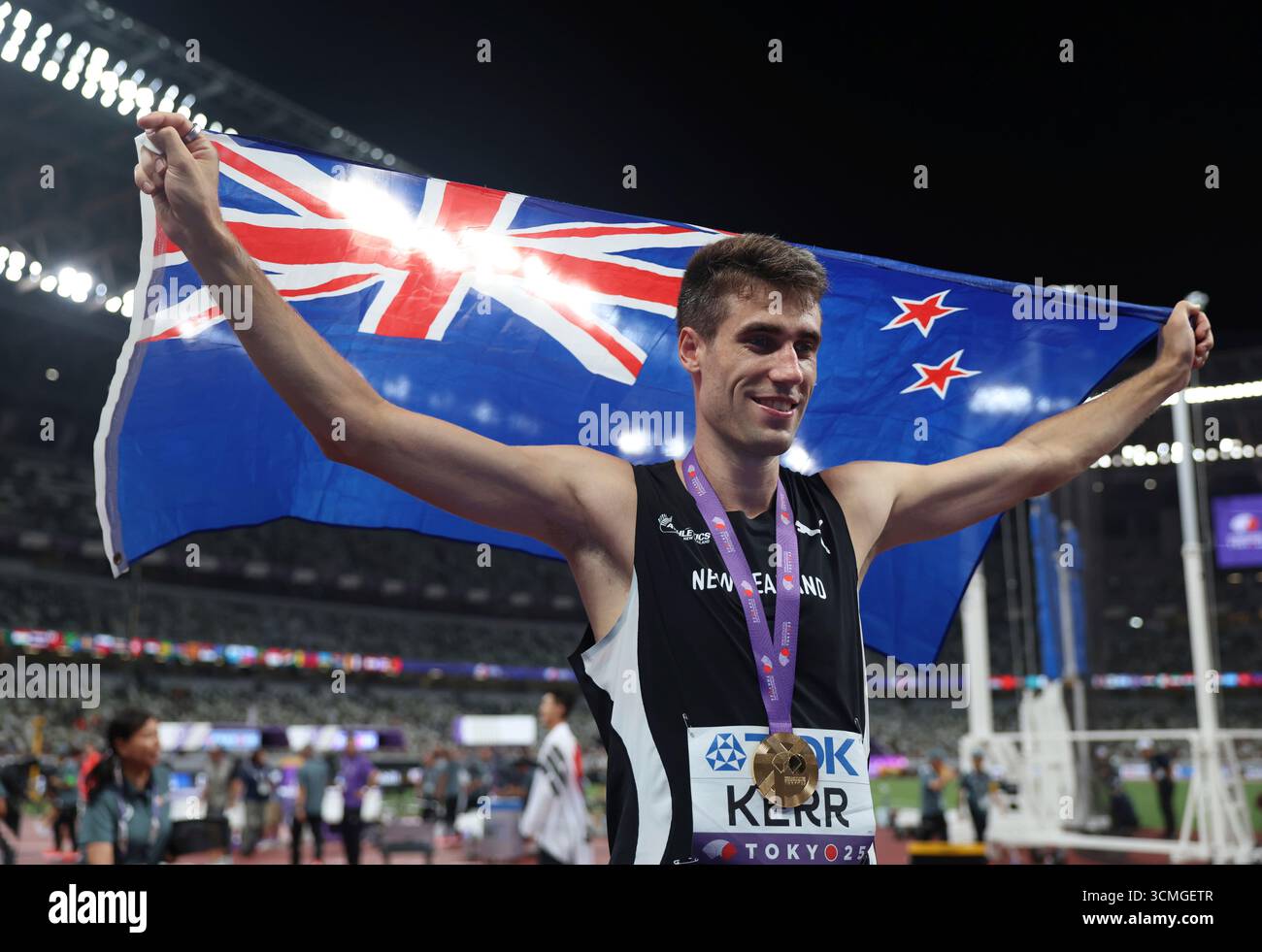 Hamish KERR of New Zealand celebrates after winning Men's High Jump of ...