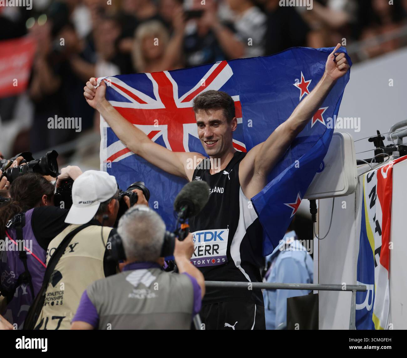 Hamish KERR of New Zealand celebrates after winning Men's High Jump of ...