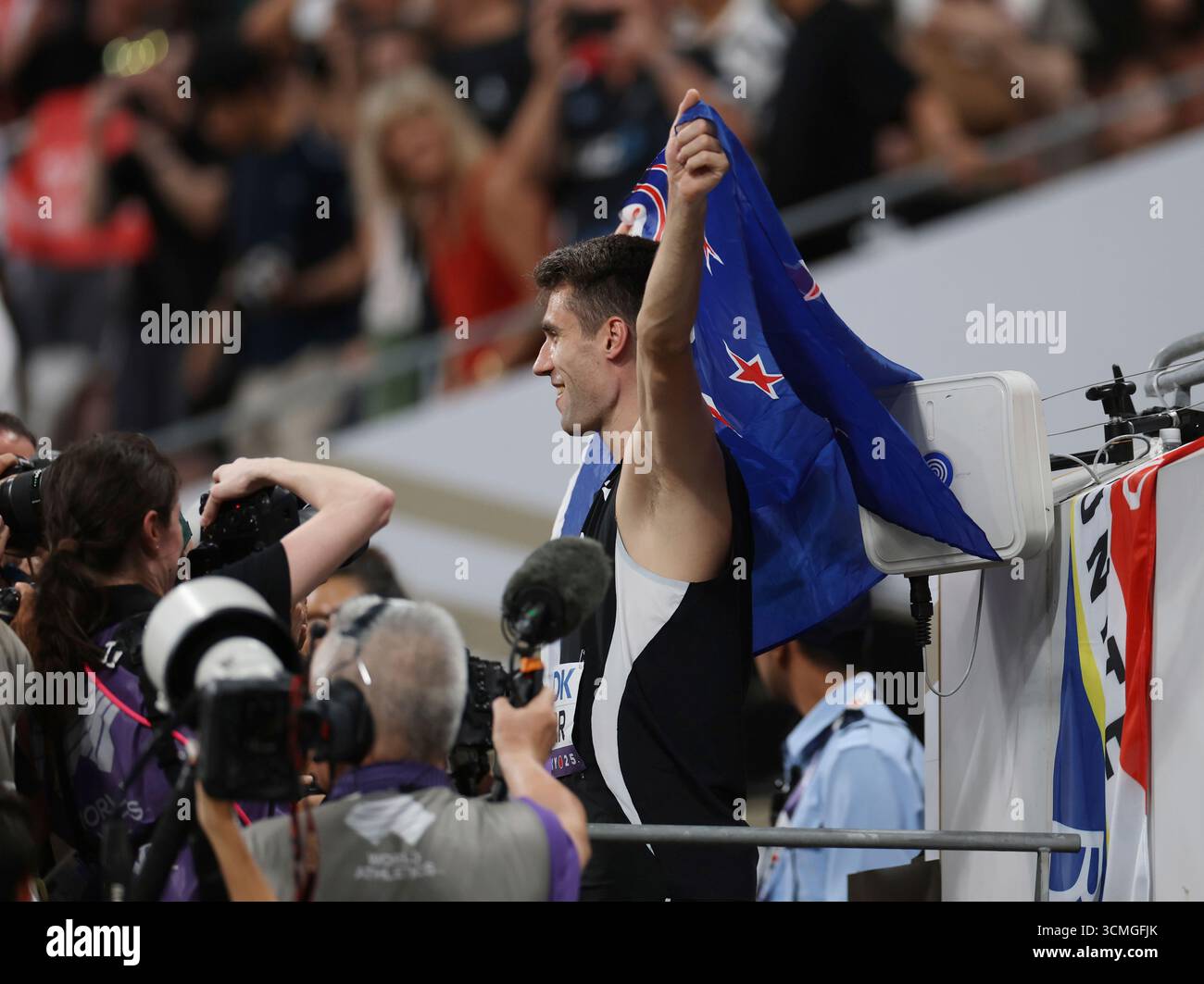 Hamish KERR of New Zealand celebrates after winning Men's High Jump of ...