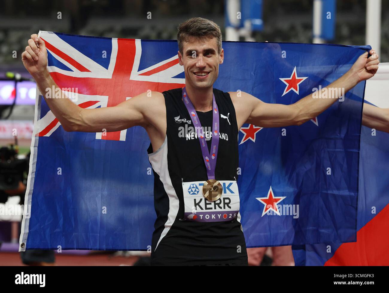 Hamish KERR of New Zealand celebrates after winning Men's High Jump of ...