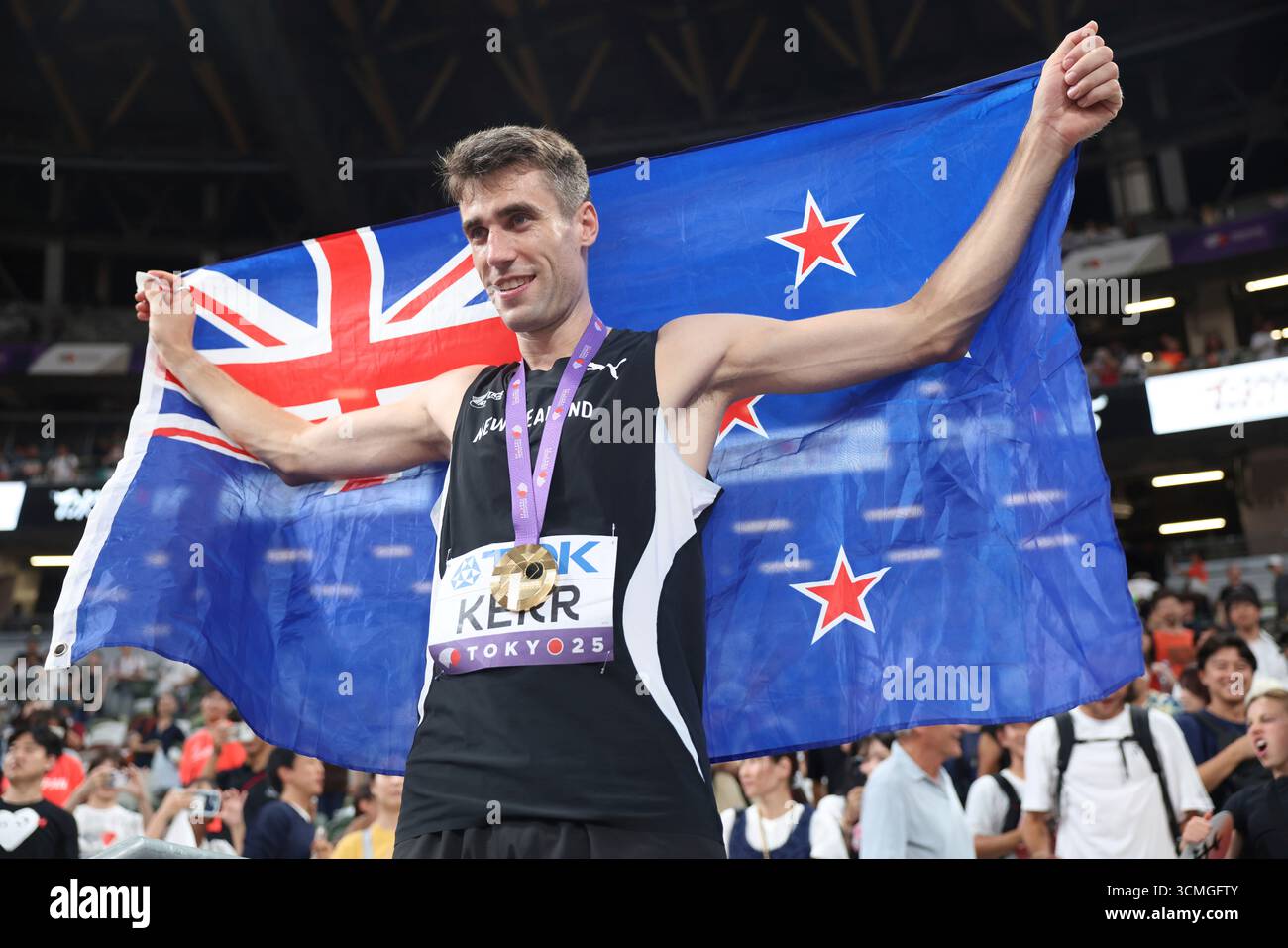 Hamish KERR of New Zealand celebrates after winning Men's High Jump of ...