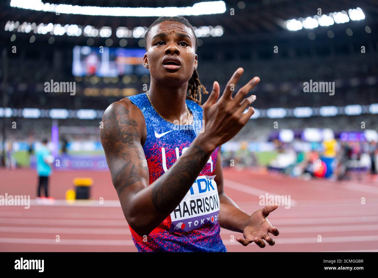 TOKYO, JAPAN - SEPTEMBER 16: JuVaughn Harrison of United States of ...