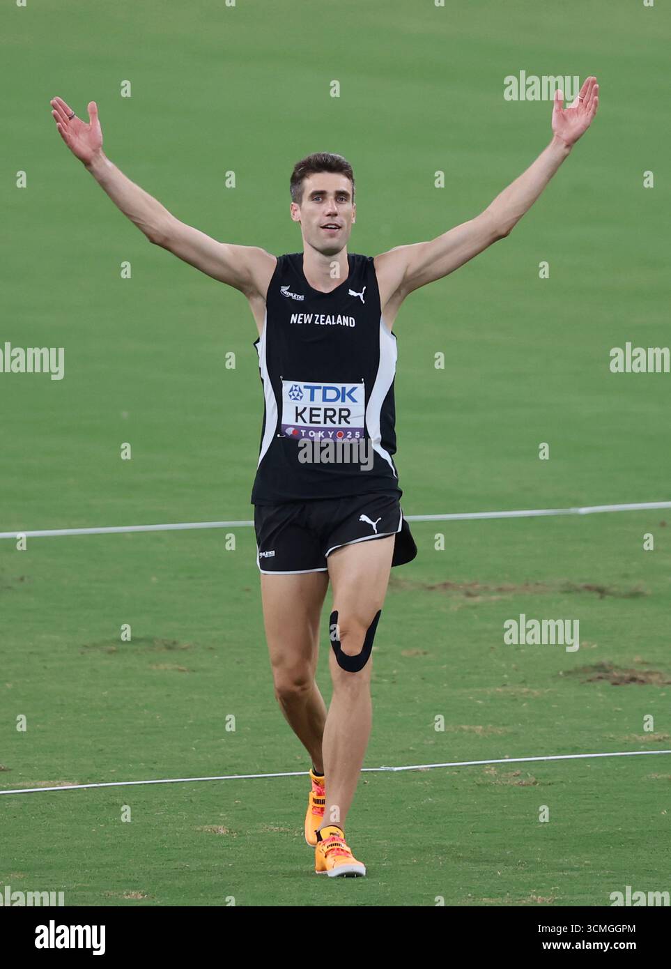 Hamish KERR of New Zealand reacts after winning the Men's high jump ...