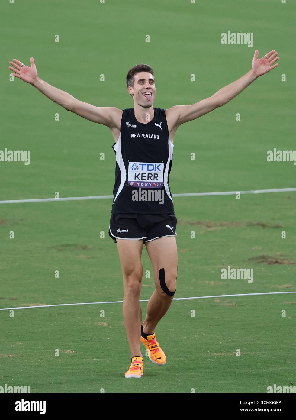 Hamish KERR of New Zealand reacts after winning the Men's high jump ...