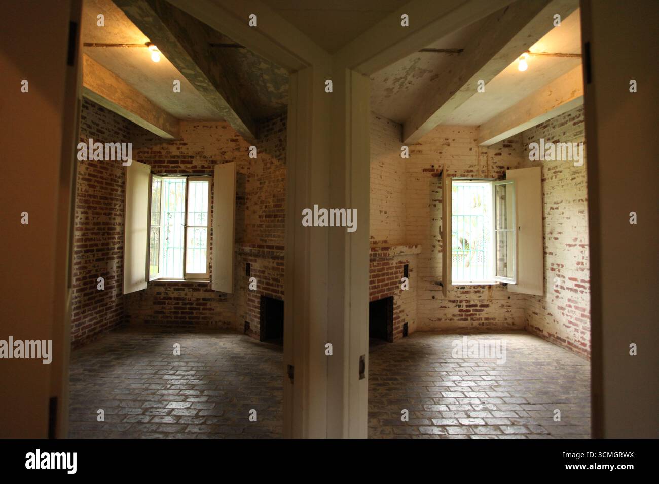 Staff rooms inside Atalaya Castle in Murrells Inlet, South Carolina ...