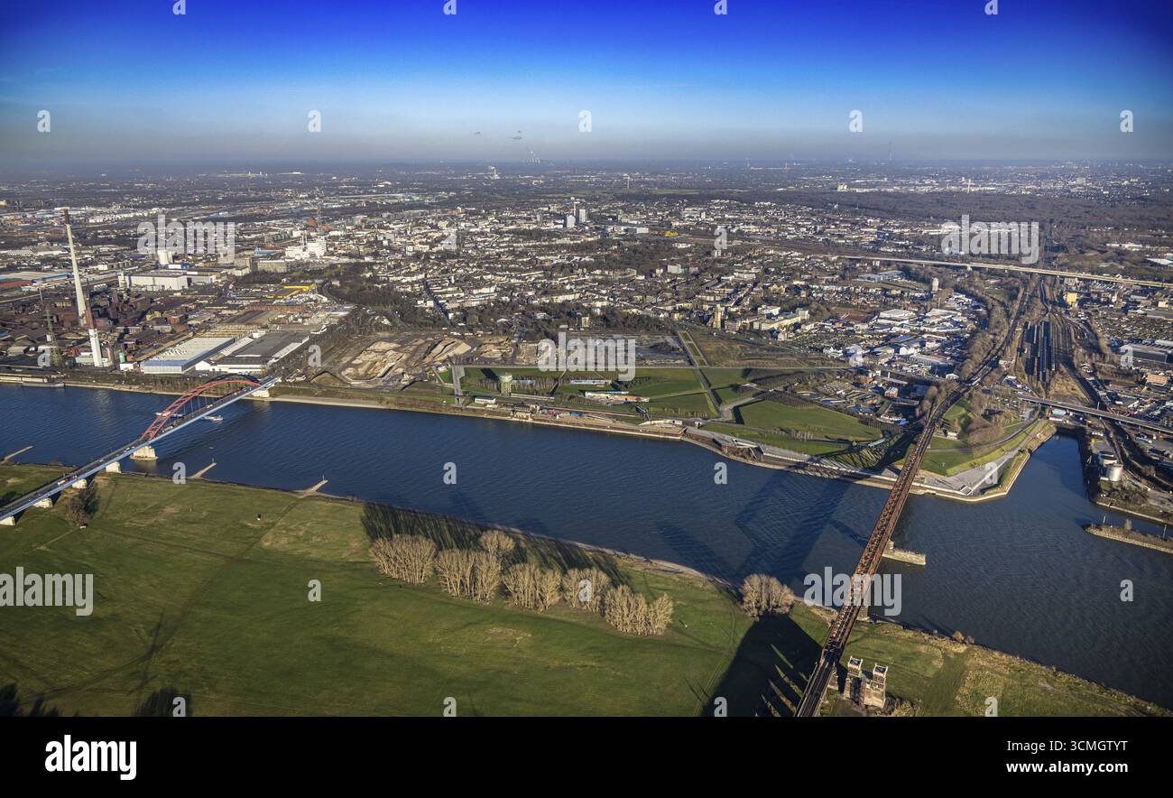 Aerial complex new railway bridge hi-res stock photography and images ...