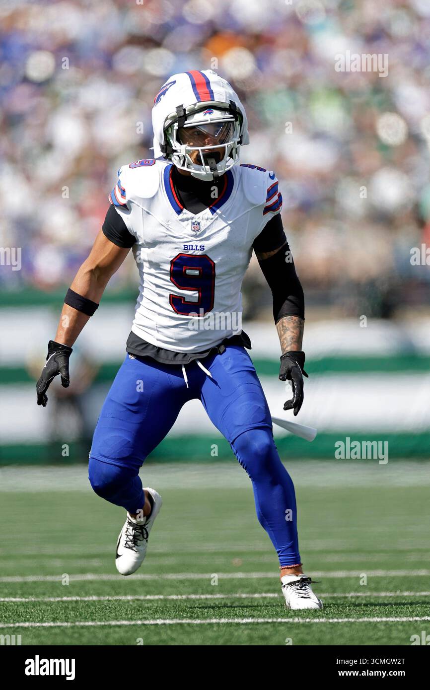 Buffalo Bills safety Taylor Rapp (9) defends during an NFL football ...