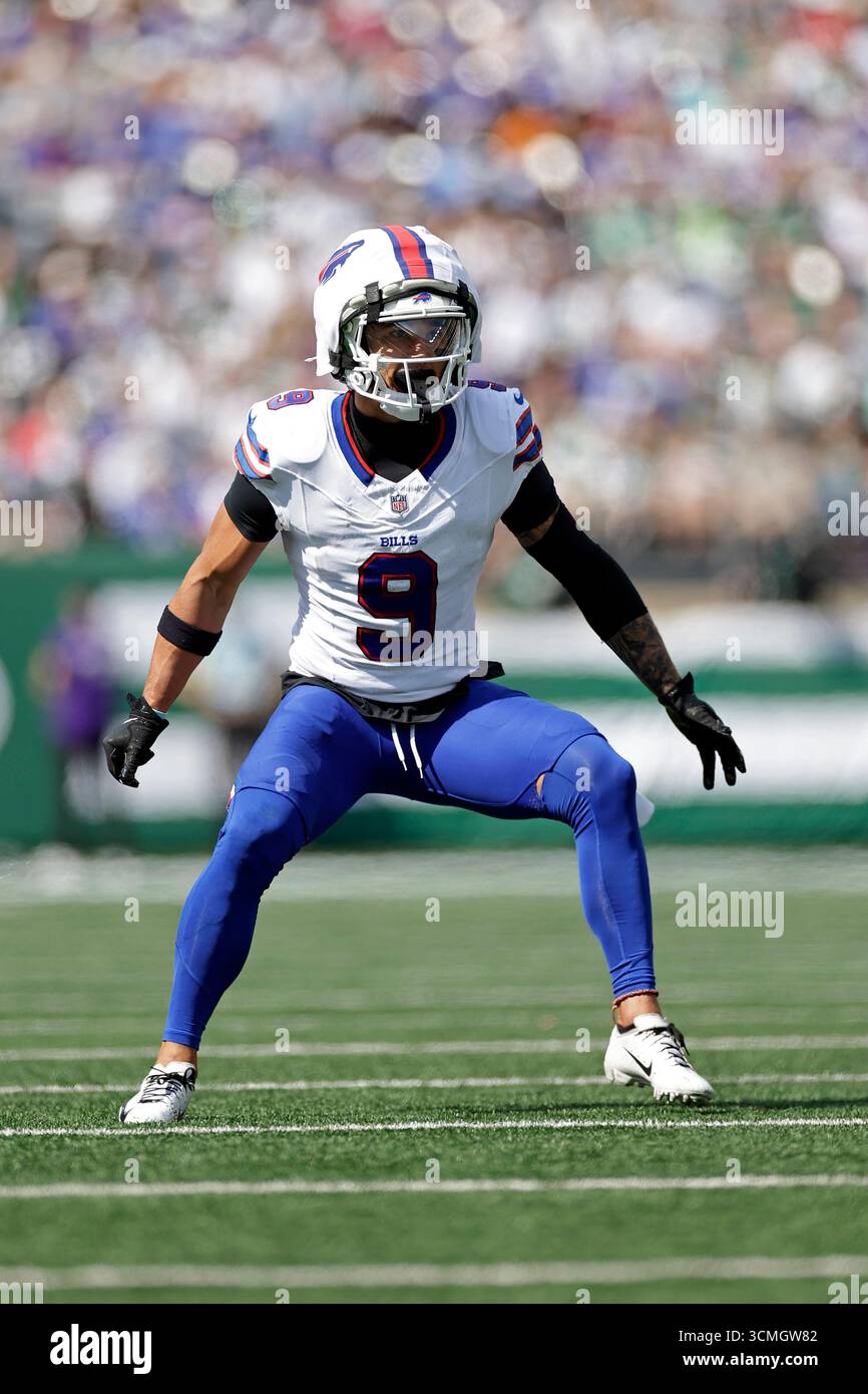 Buffalo Bills safety Taylor Rapp (9) defends during an NFL football ...