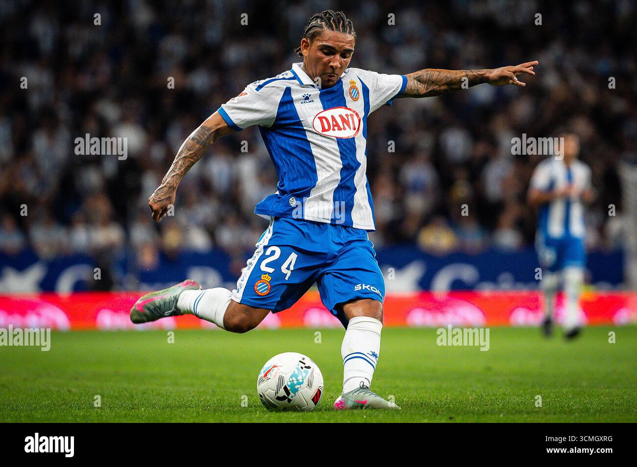 Tyrhys DOLAN of Espanyol Barcelona during the Spanish championship La ...